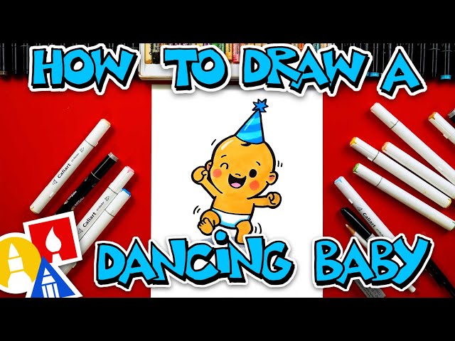 How To Draw A Dancing Baby - Advanced - Videos For Kids