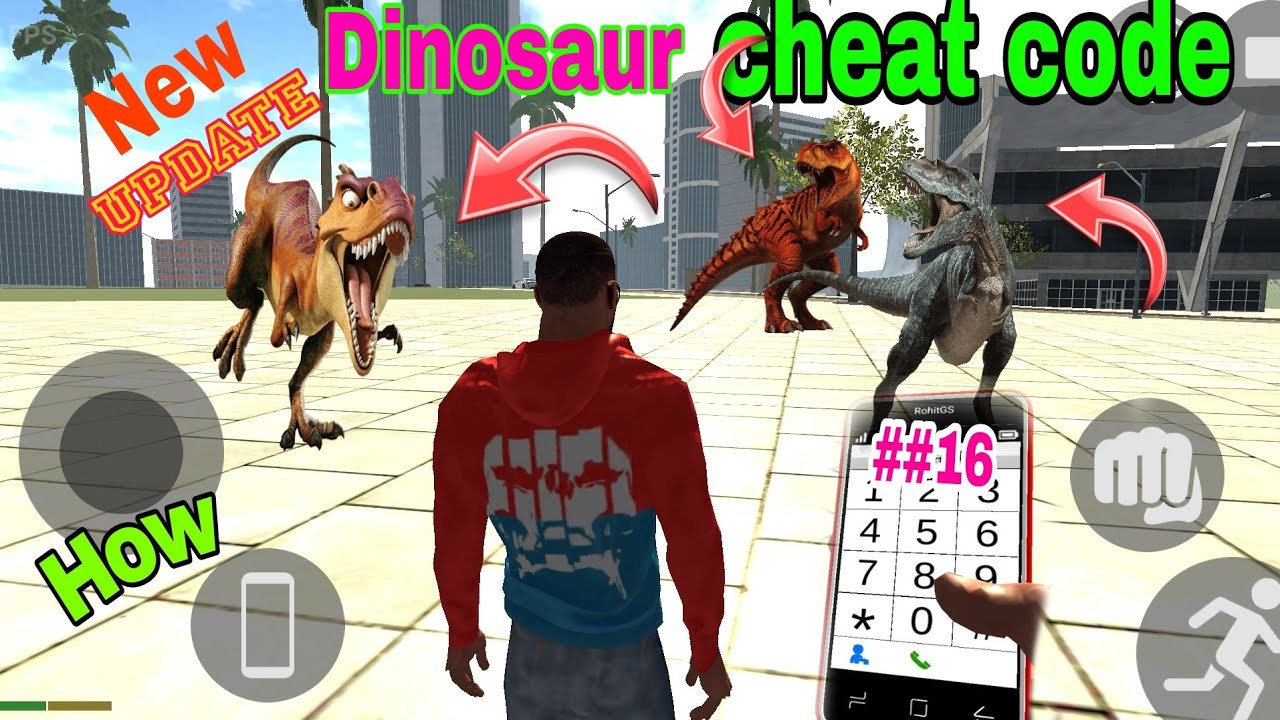 New Dinosaur cheat code😲🇮🇳 indian bike driving 3d//new update indian ...