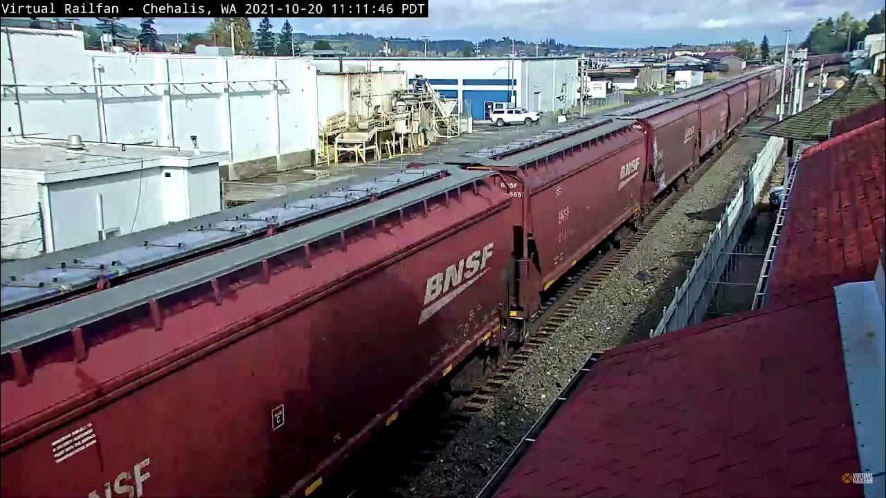 BNSF 8399 and H3 SD70MAC In Chehalis - YouTube