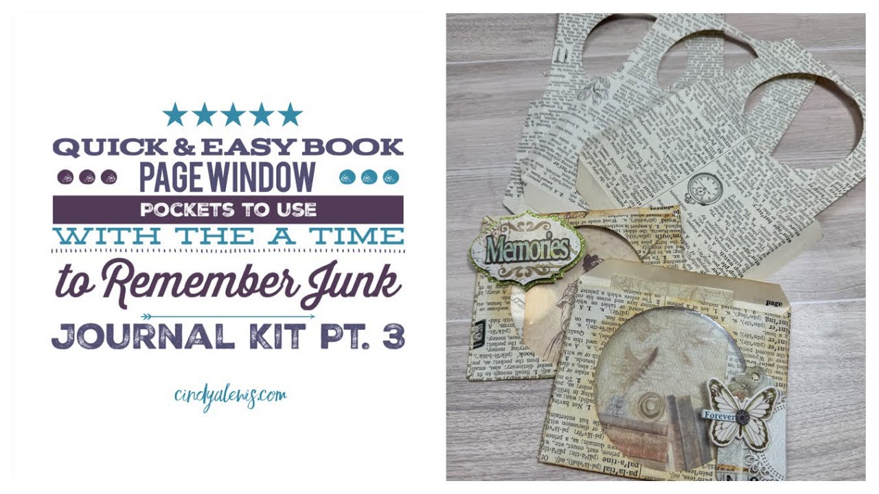 Quick & Easy Book Page Window Pockets to use with the A Time to ...