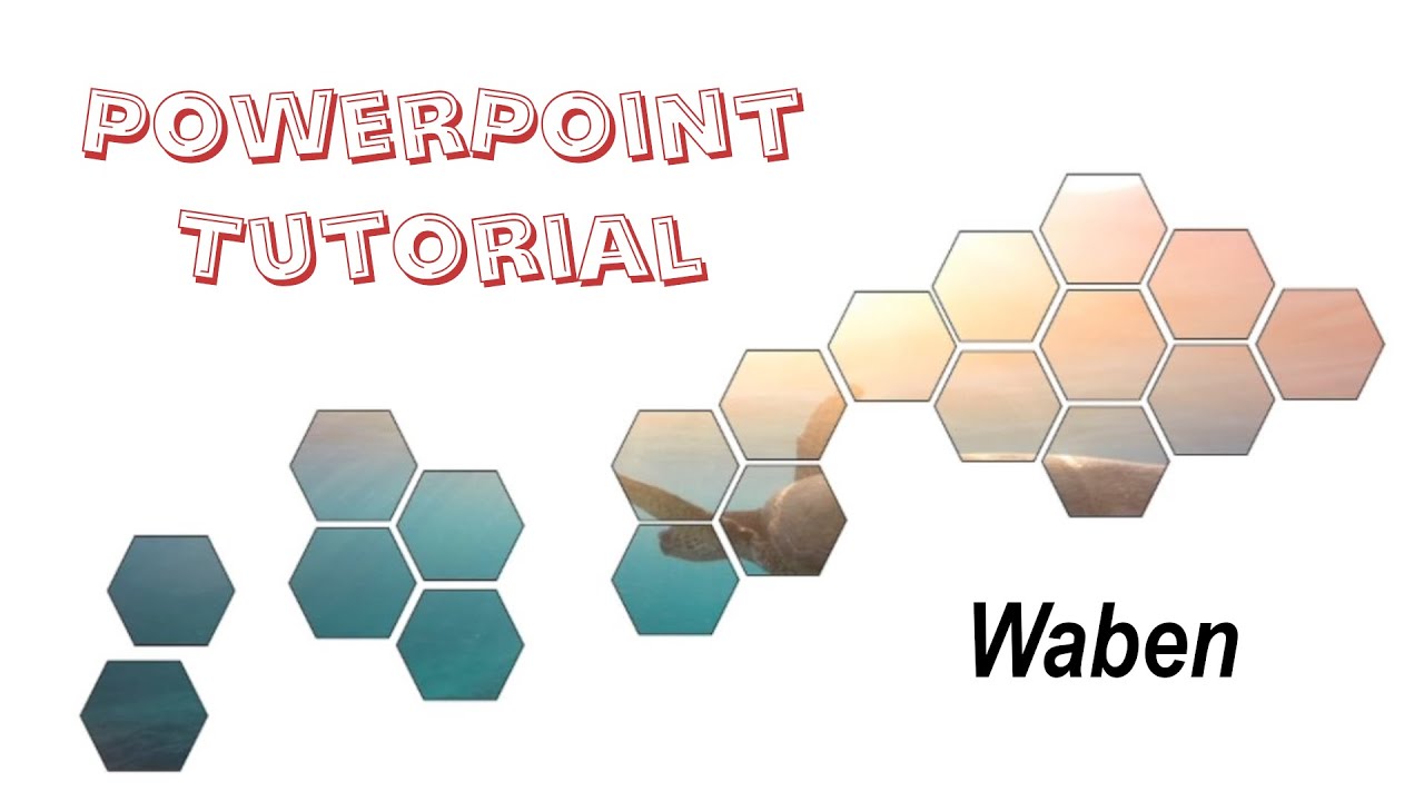 PowerPoint Tutorial Wabenmusterbild einfügen EinfachKatha - YouTube