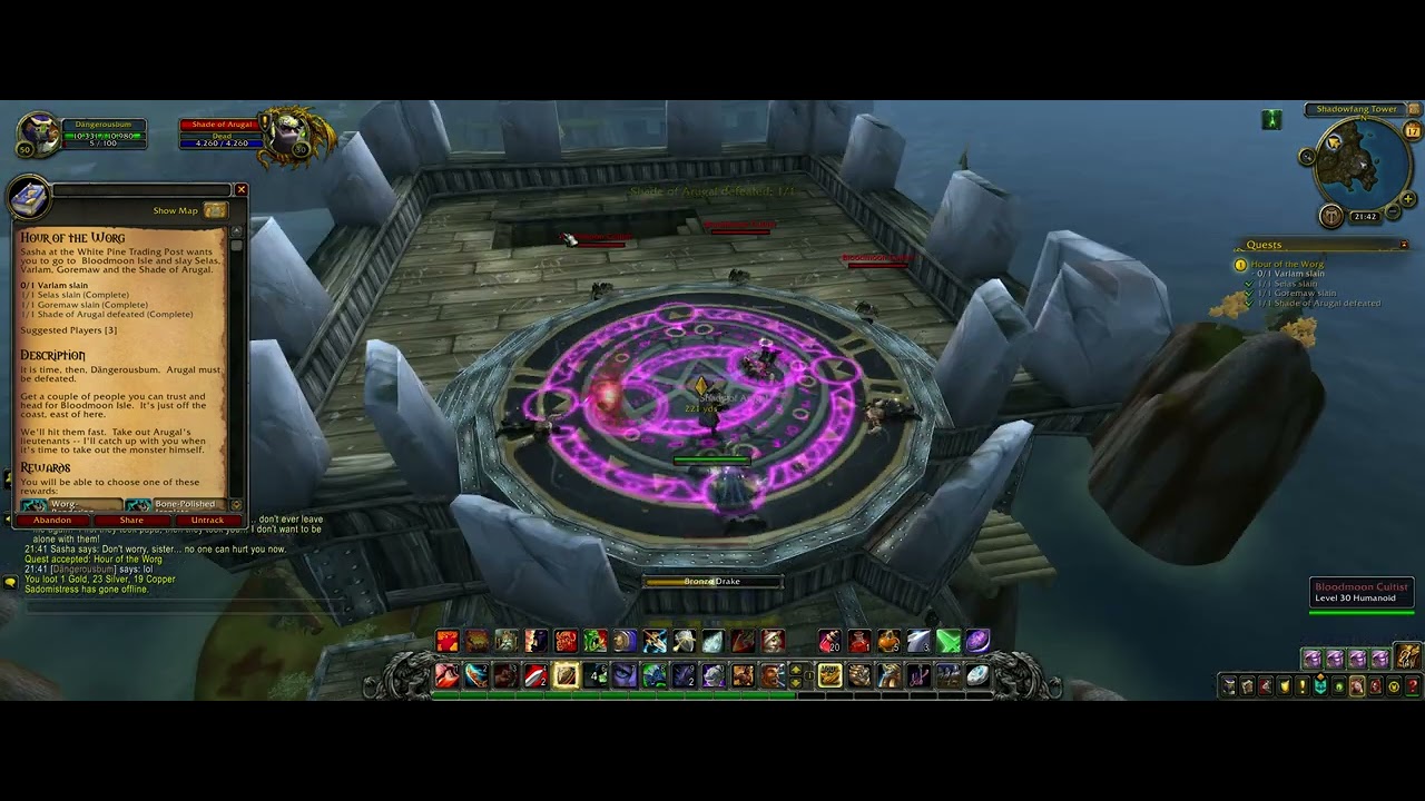 World of Warcraft: Hour of the Worg - Quest ID 12164 (Gameplay ...