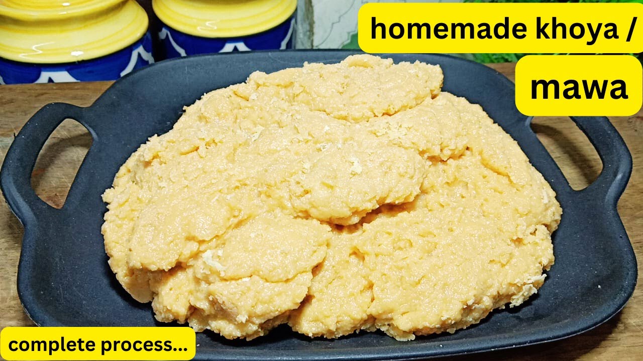 how to make mawa | khoya recipe | homemade khoya easy process ...
