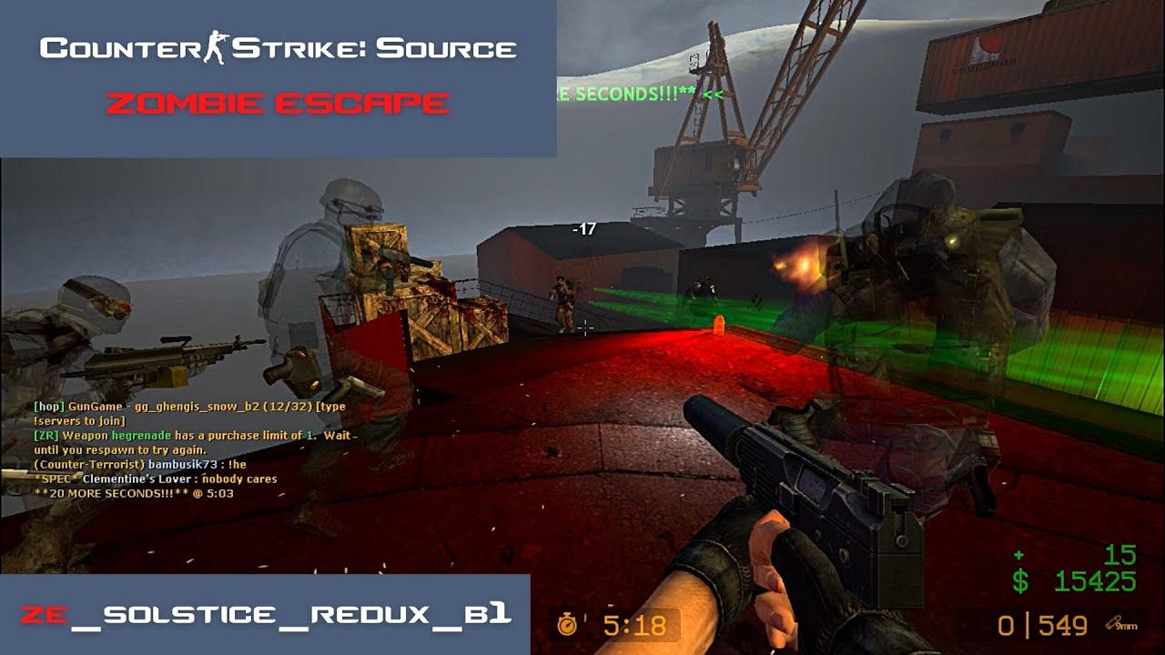 Counter-Strike: Source Zombie Escape | ze_solstice_redux_b1 - YouTube