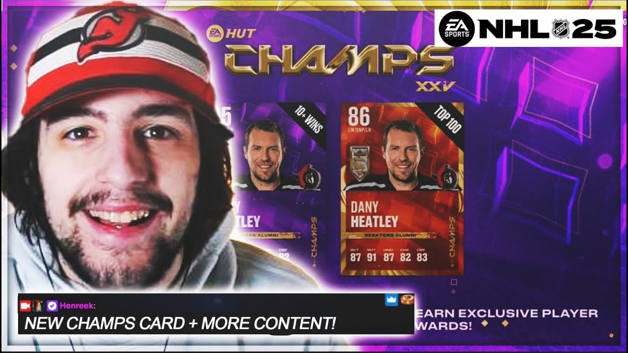 ALL NEW CRAZY HUT CHAMPS HEATLEY CARD + MORE IN NHL 25 HUT - YouTube