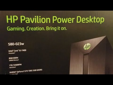 HP Pavilion Power Desktop Unboxing - YouTube