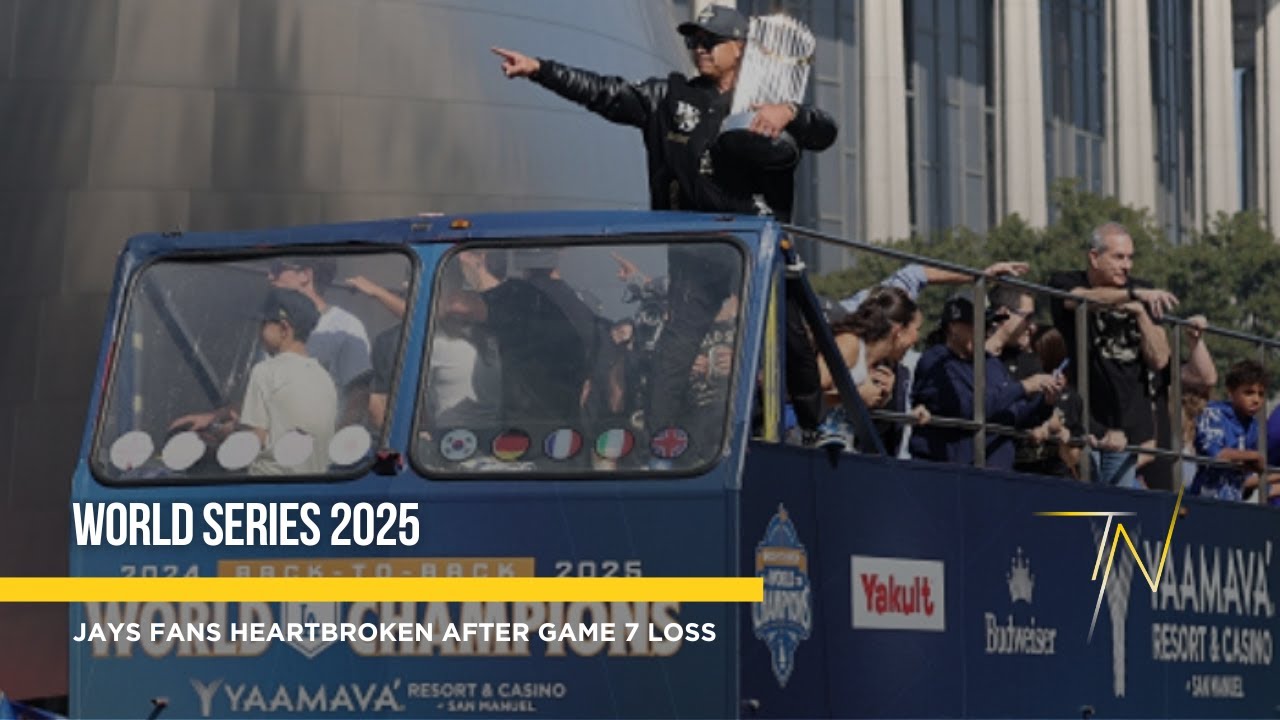 Dodgers host championship parade, Blue Jays fans still recovering - YouTube