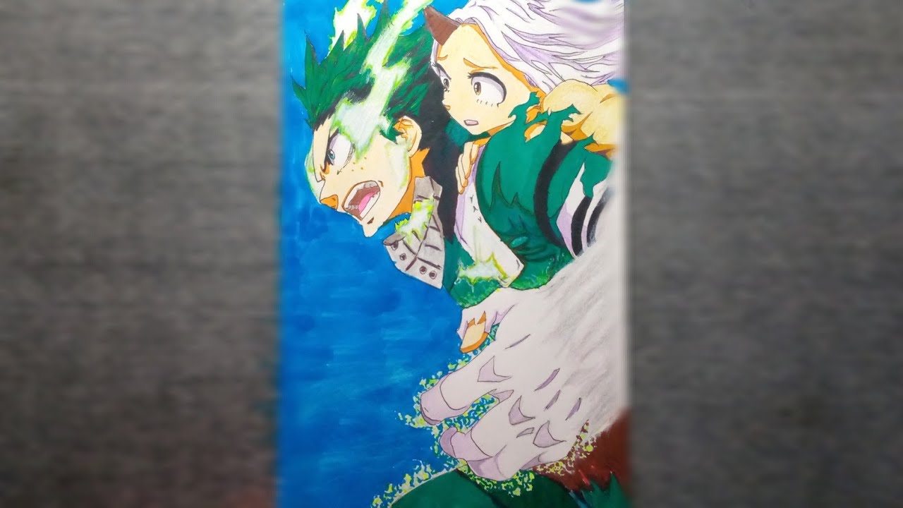 Drawing Of Midoriya ( Deku ) Full Power || From My Hero Academia - YouTube