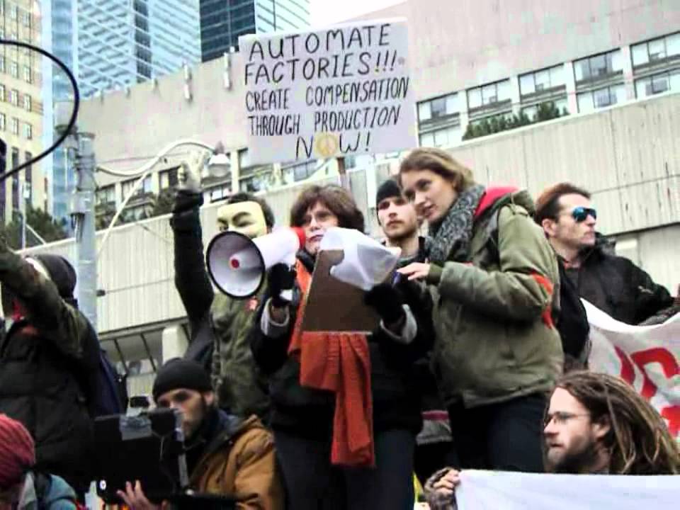occupy toronto nov 19 part 7-7 peaceful assembly at city hall - YouTube