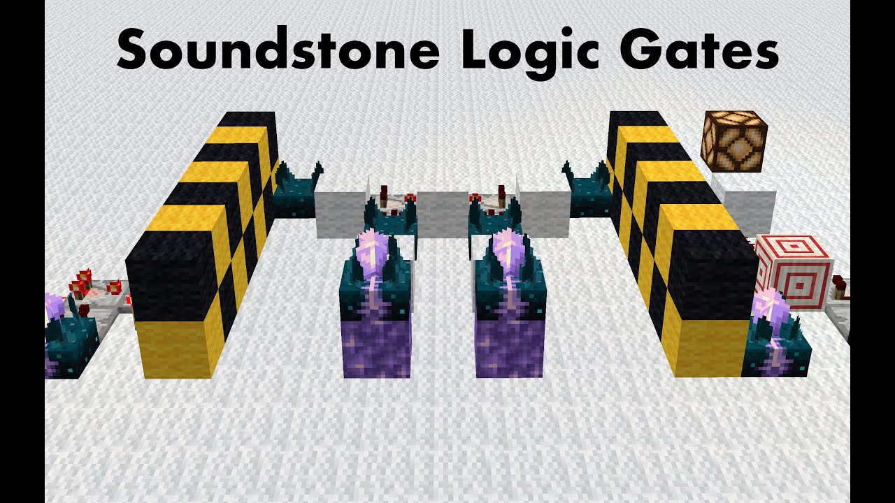 I made logic gates with sculk sensors! - YouTube