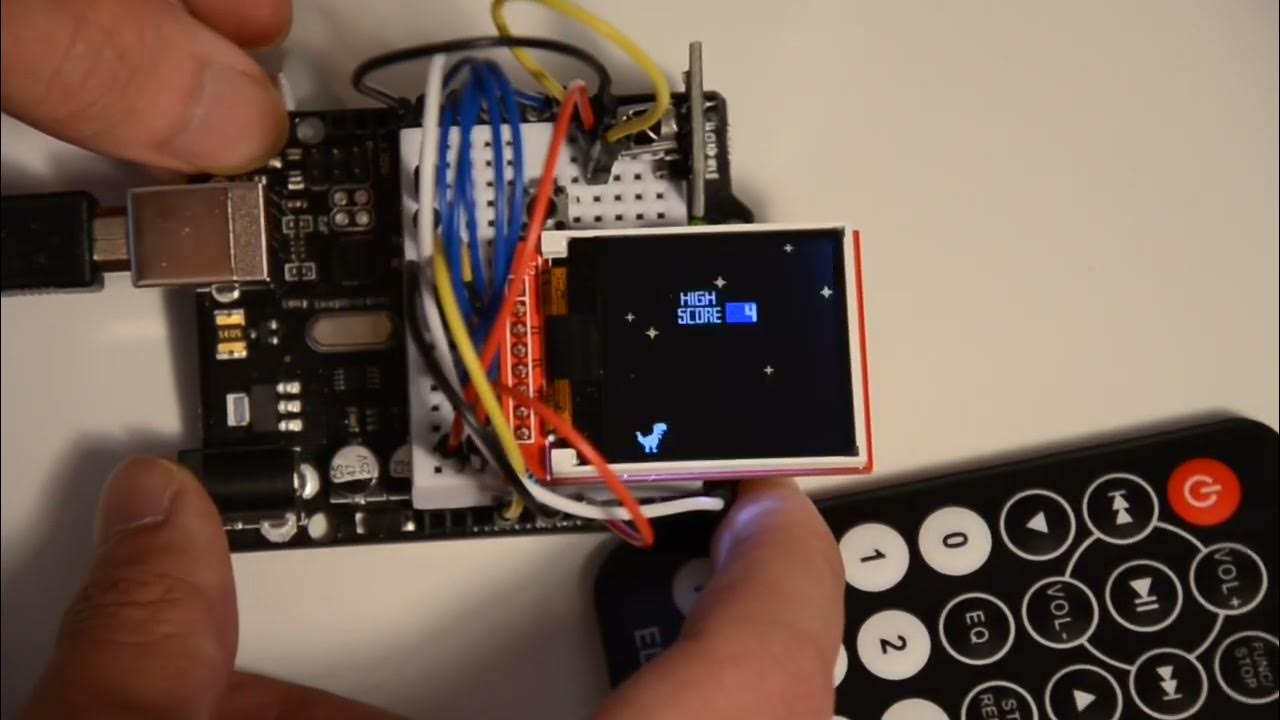 Trex game on arduino CS120B custom lab project William Li wli213 - YouTube