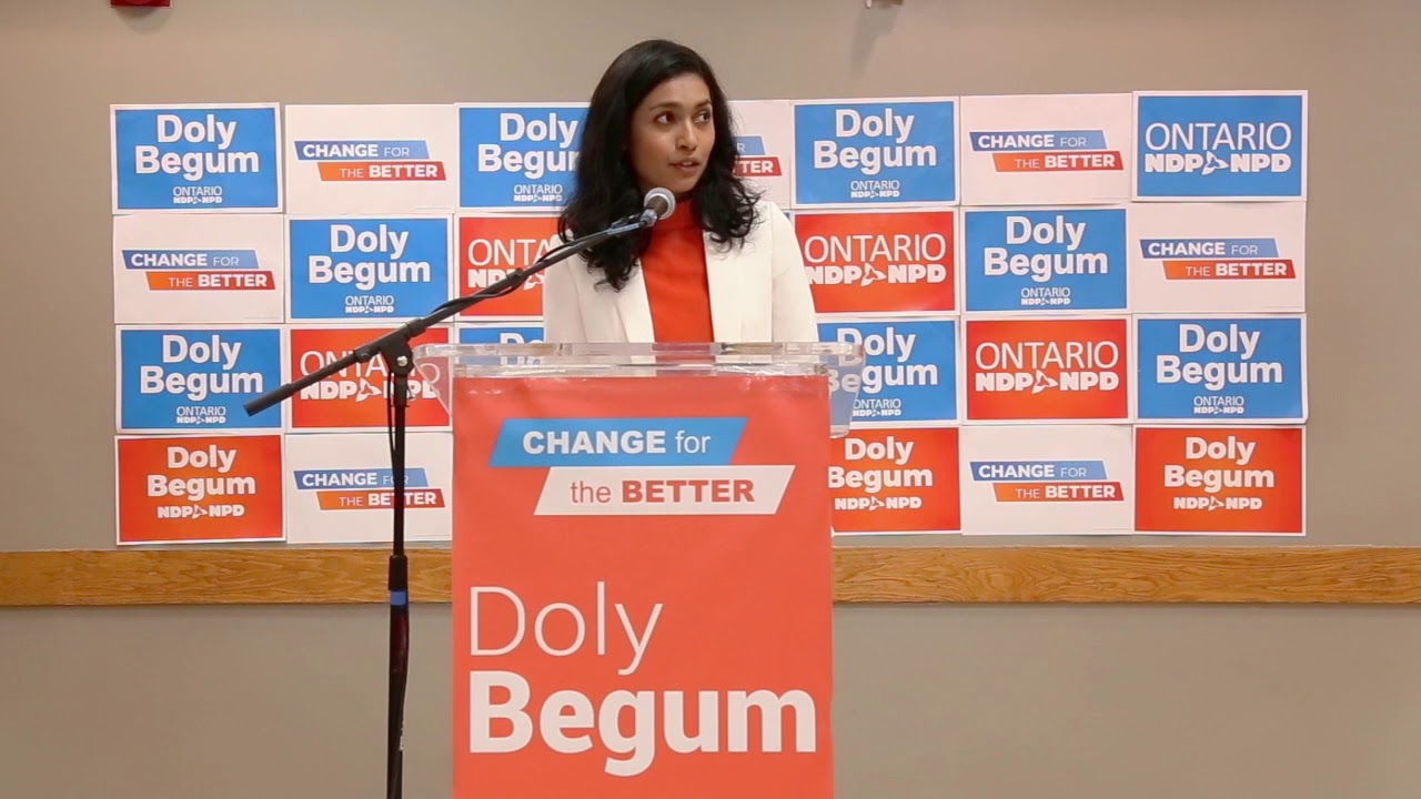 Speech of Doly Begum MPP Scarborough Southwest - YouTube