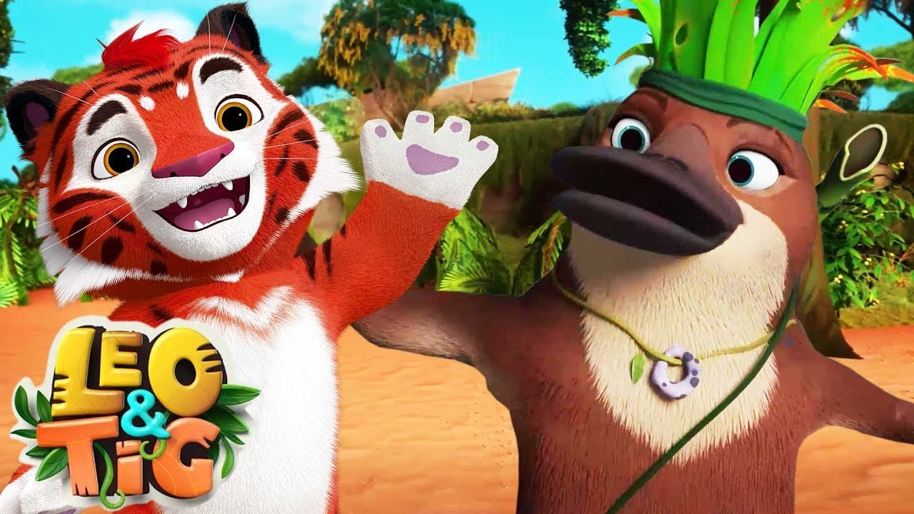 Leo and Tig 🦁 Split Earth 🐯 Best episodes 🦁 Funny Family Good Animated ...
