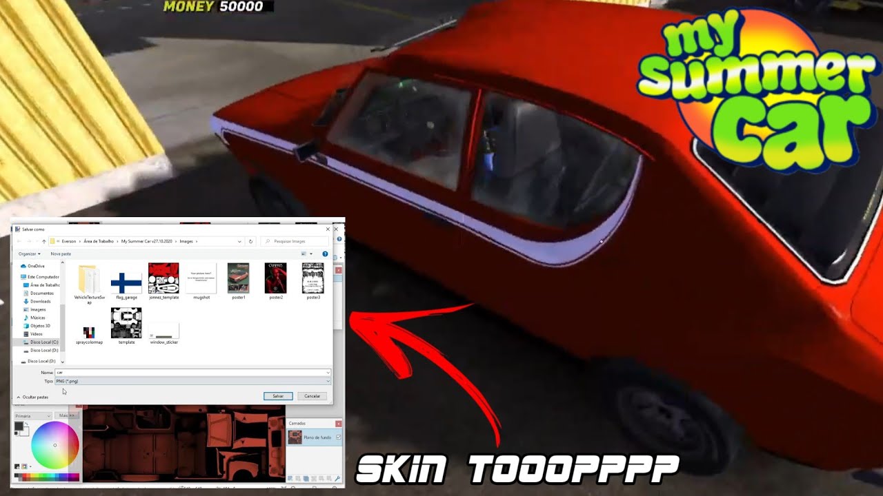 Como fazer PINTURA PERSONALIZADA no Satsuma My Summer Car (Atualizado ...