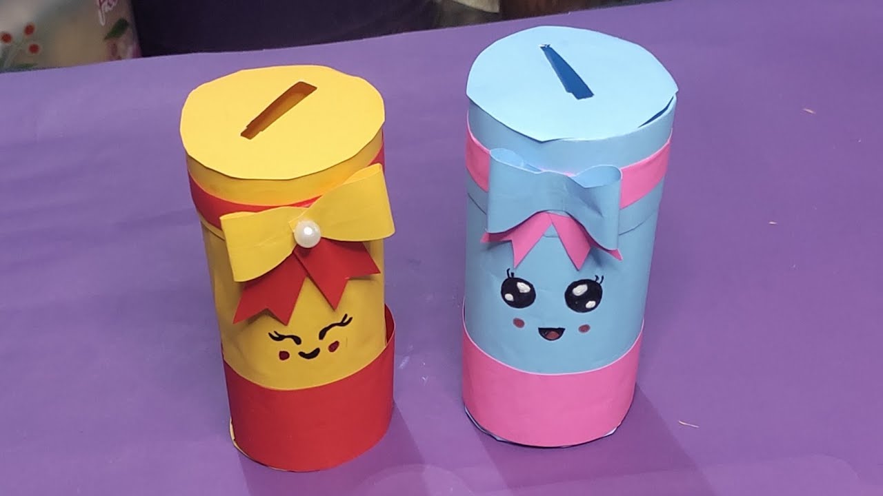 How to make paper bank/Diy paper bank/Paper bank Making /origami paper ...