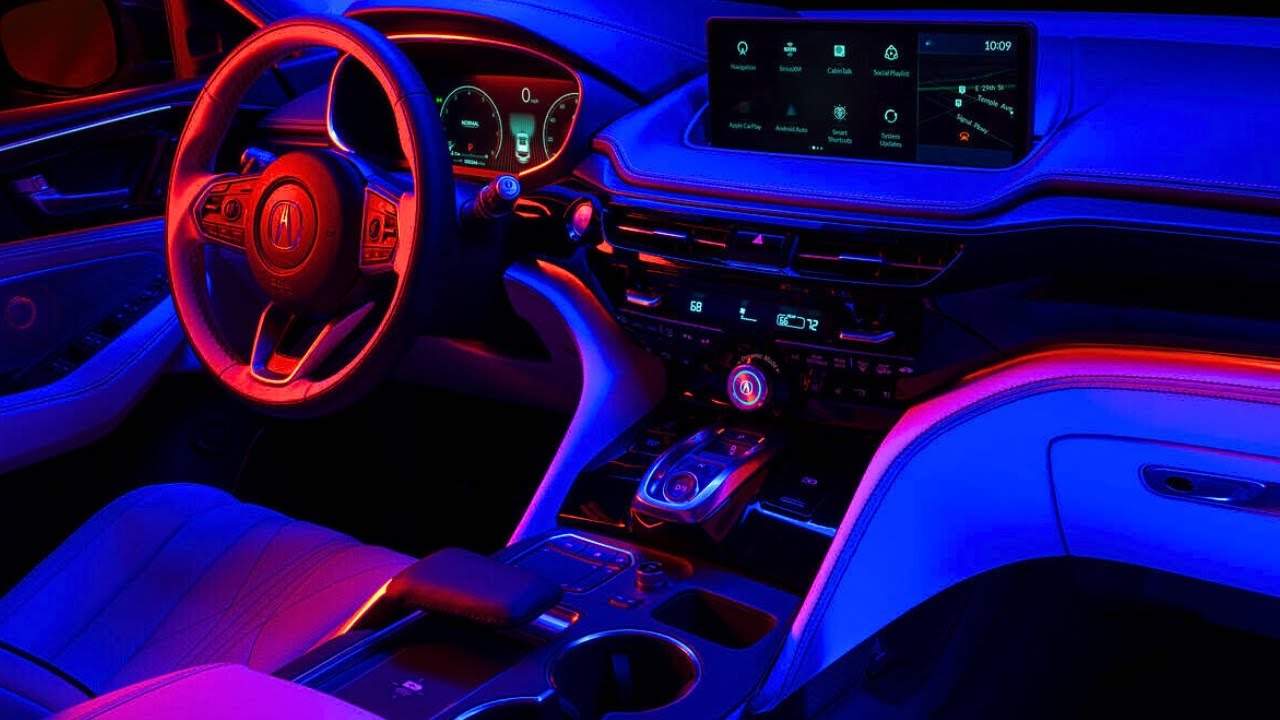 Acura's 24 Ambient Lighting Themes - Night Review - YouTube