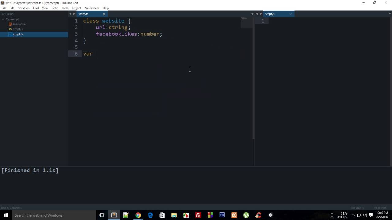 Typescript Tutorial 14 Introduction To Classes Youtube