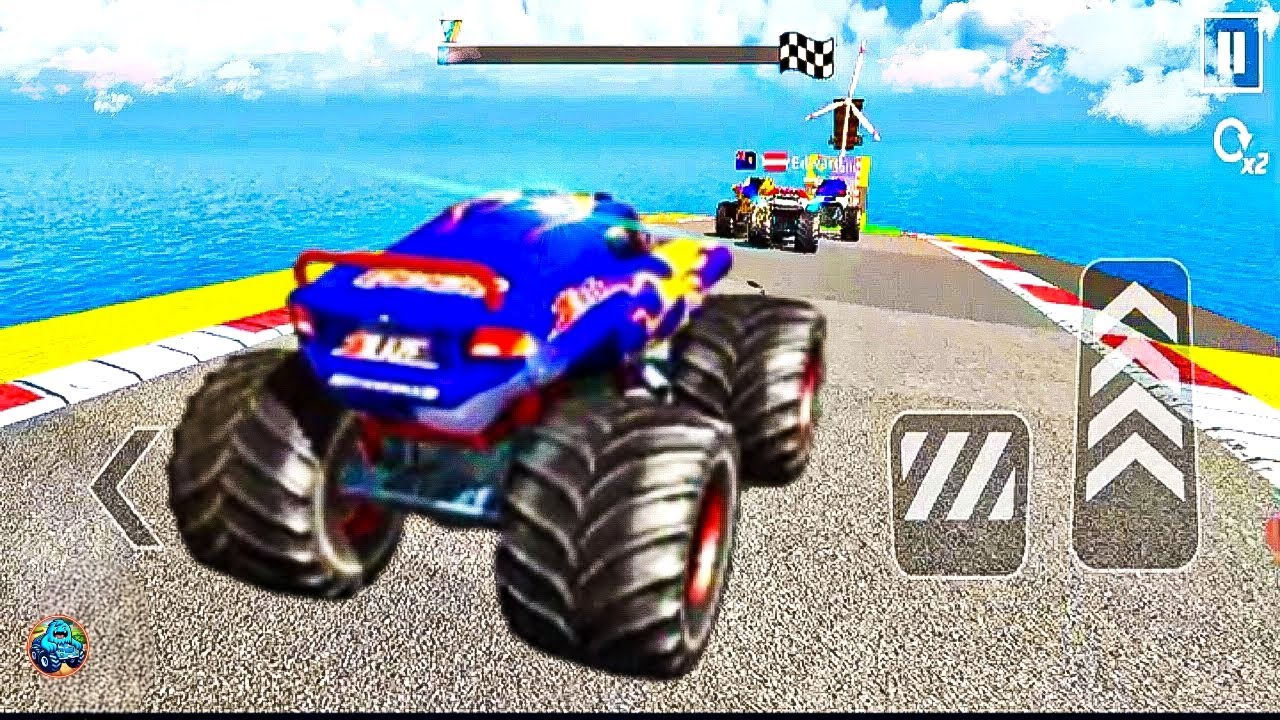 Monster Truck Mega Ramp Racing - Impossible GT Car Driving -Gadi Game ...