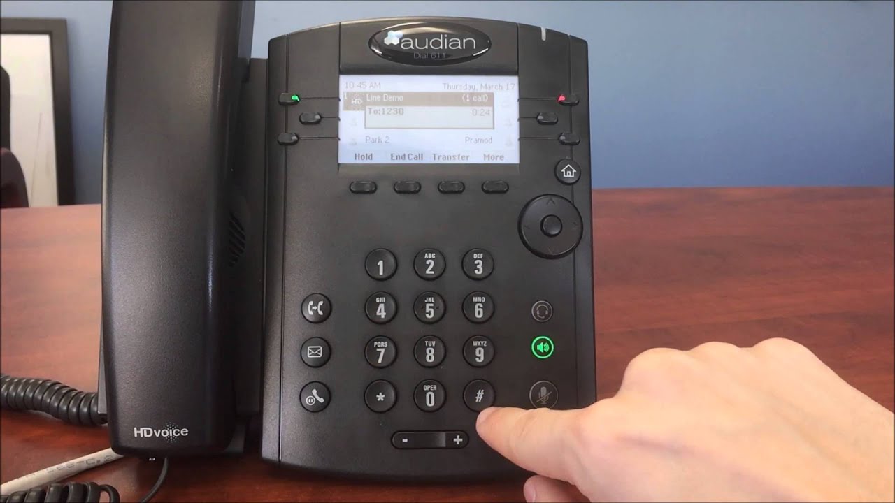 How To Setup Voicemail - VVX300 - YouTube