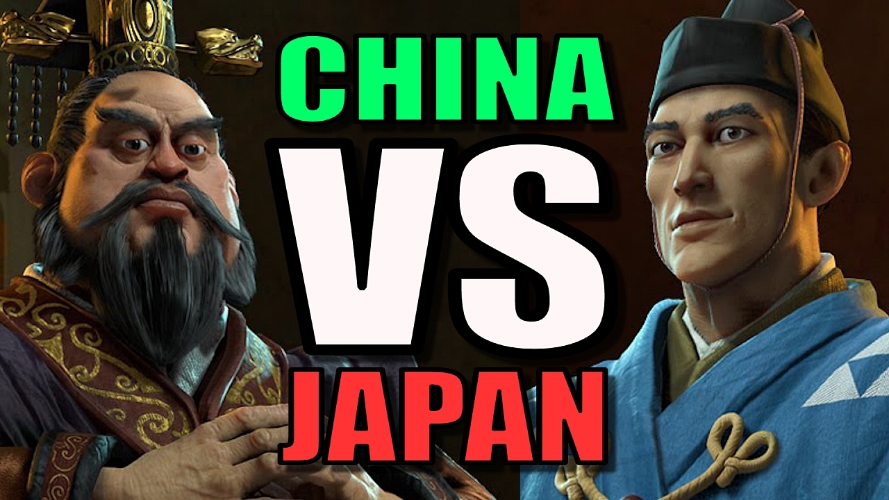 CHINA VS JAPAN!! | Civilization 6: AI Only 1v1 [Civ 6 Gameplay] Qin Shi ...