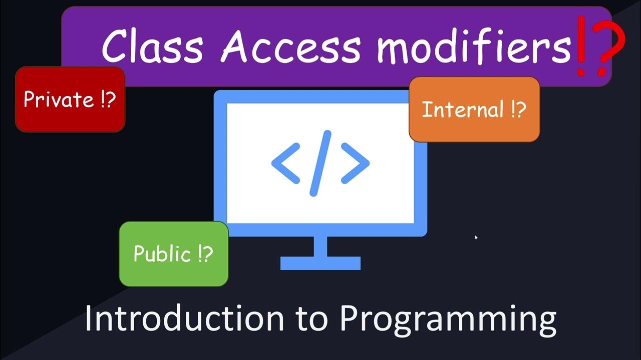03- Class access modifiers in C# Introduction to Programming - YouTube