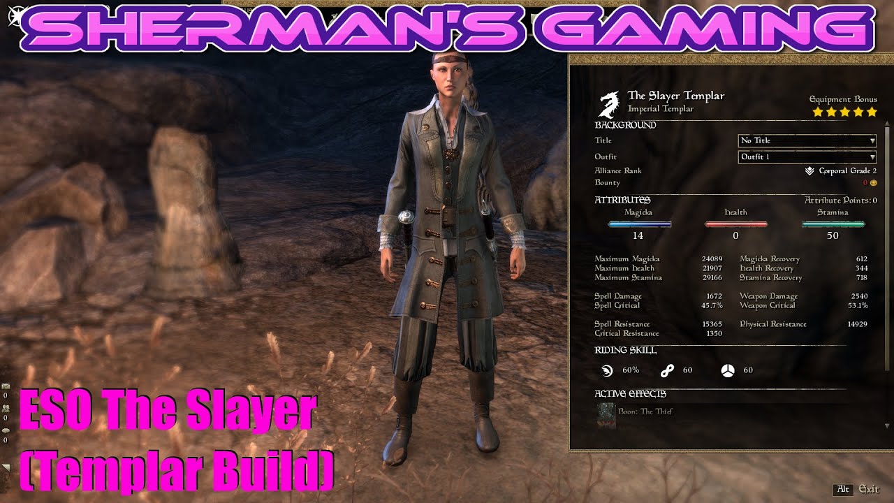 ESO The Slayer (Templar Build) - YouTube