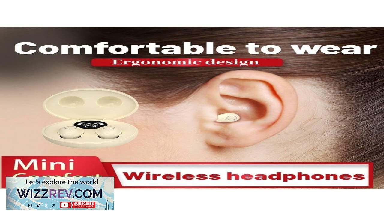 SK31 Mini Wireless Headphones 5.4 Bluetooth Headset Small Earbuds Sleep ...