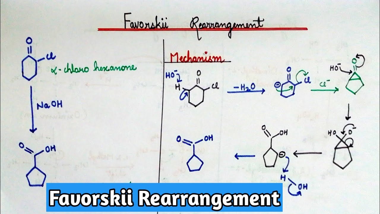 Favorskii Rearrangement; Organic Chemistry - YouTube