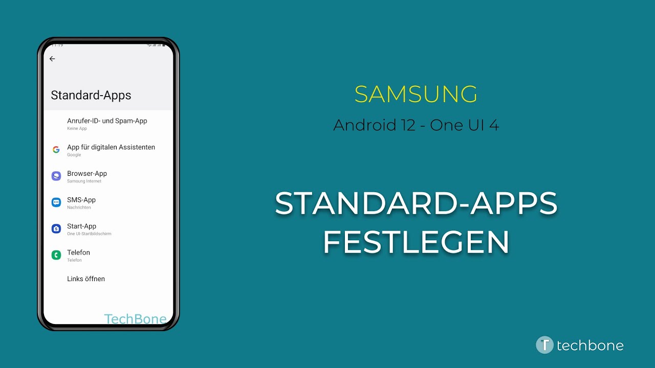 Standard-Apps festlegen - Samsung [Android 12 - One UI 4] - YouTube