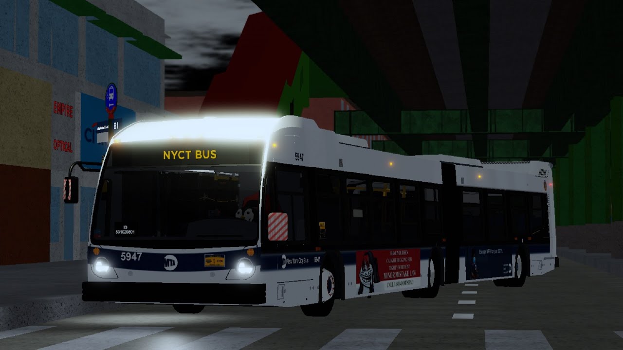 (MTA Roblox): Novabus LFSA 5947 on the (Q) Subway Shuttle to Brighton ...
