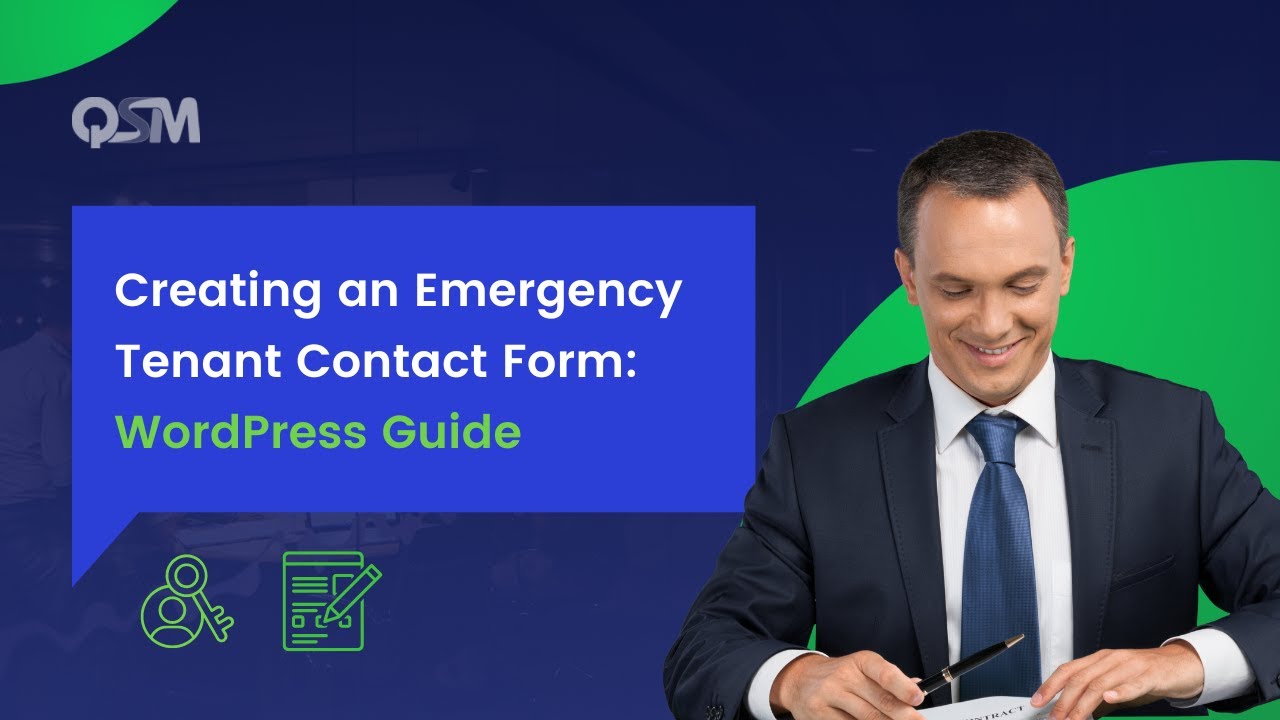 Simple Contact Form For Tenants For in Case Of Emergency | QSM Tutorial | - YouTube