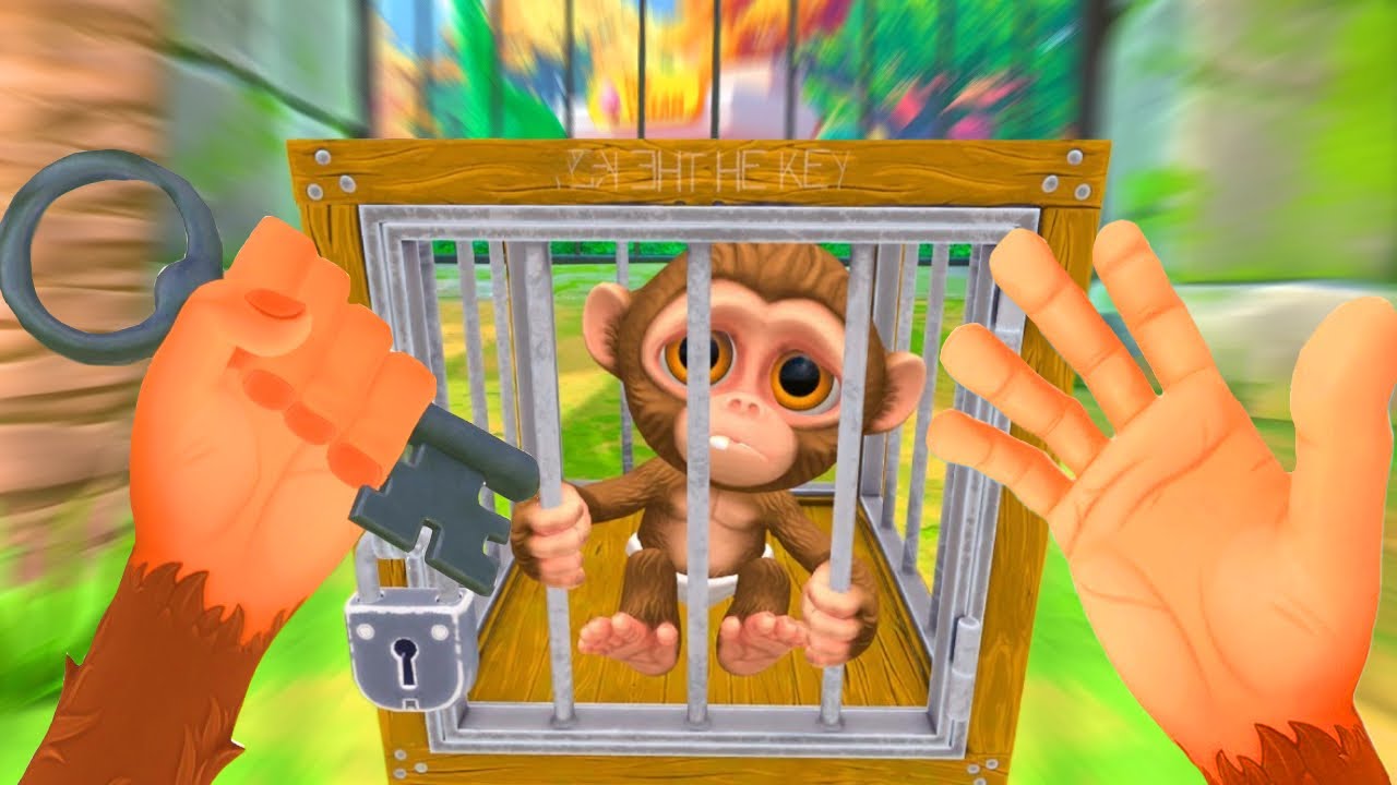 Can I FREE The Baby Monkey In I Am Monkey VR? - YouTube