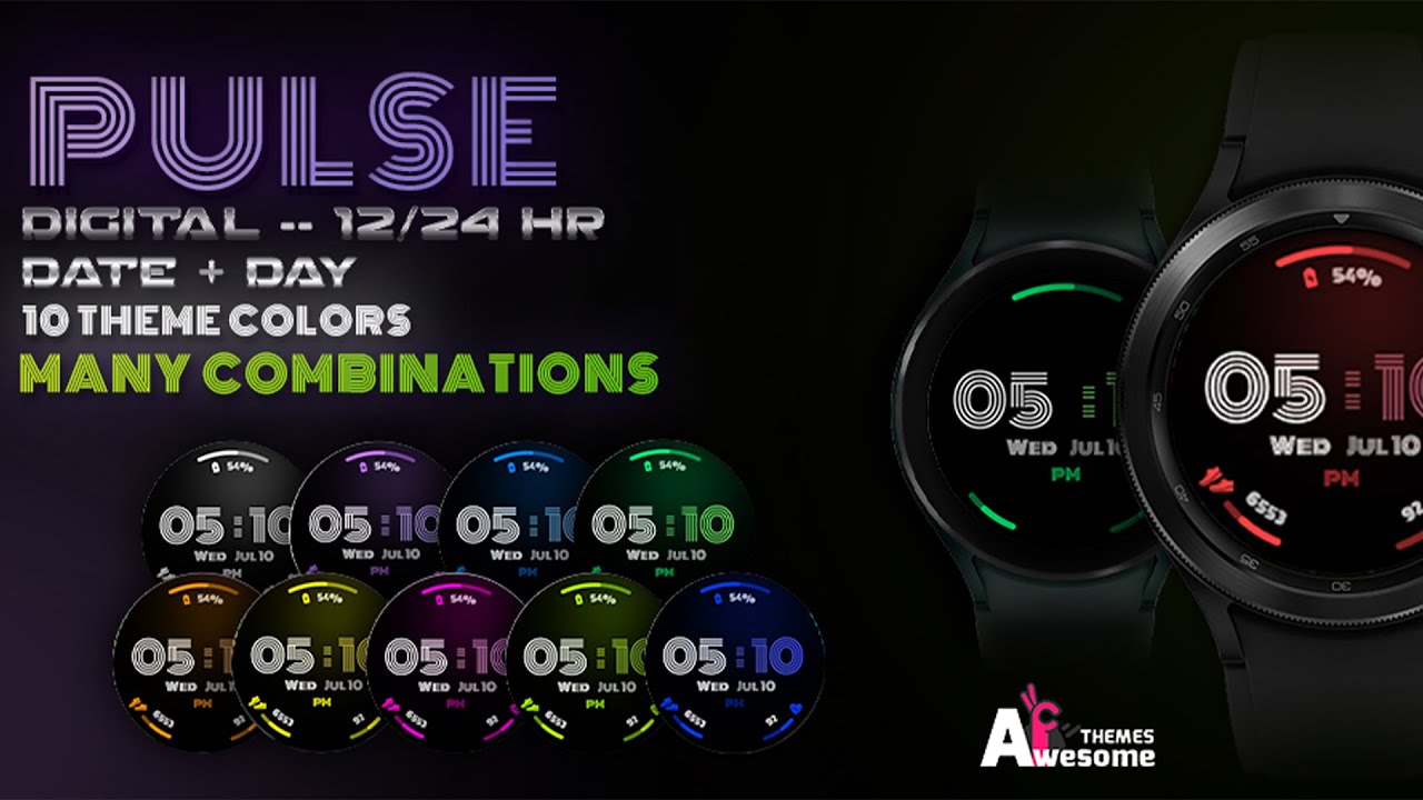 PULSE - Digital Wear OS Watch Face - YouTube