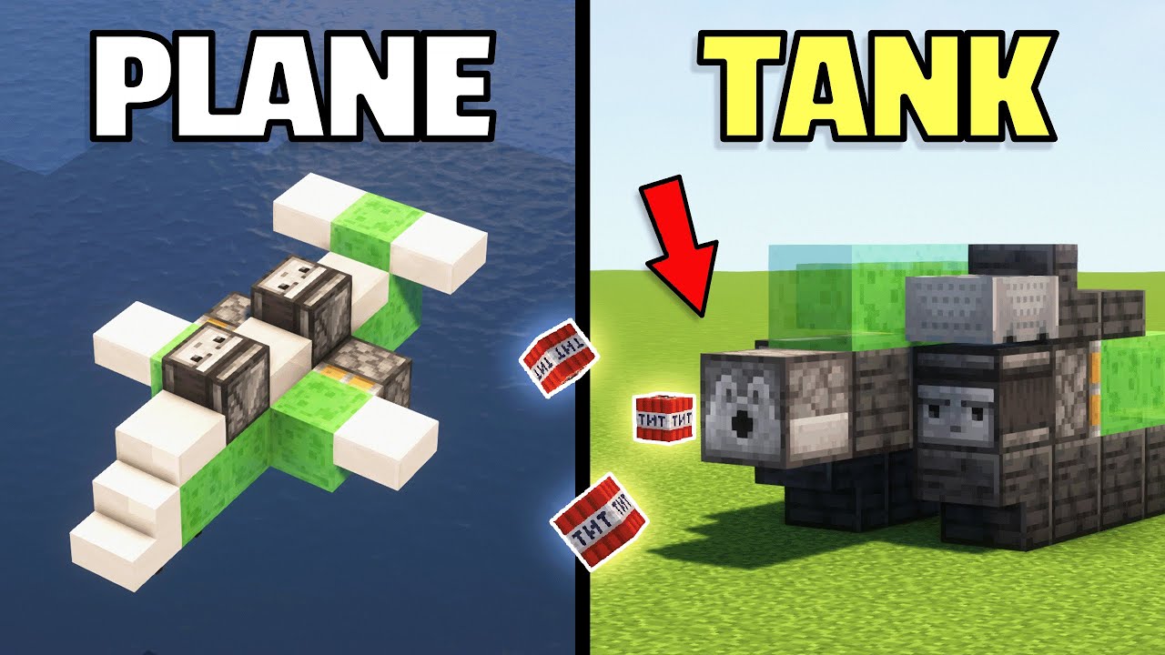 TOP 5 Vehicle Redstone Builds [Minecraft] - YouTube