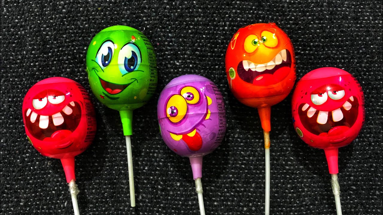 Colourful fun pops🍭unpacking lots of yummy candies#colourfulfunpops# ...