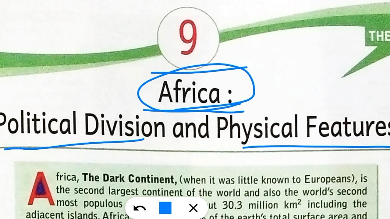 ICSE class 7 geography chapter 9 Africa political division and Physical ...