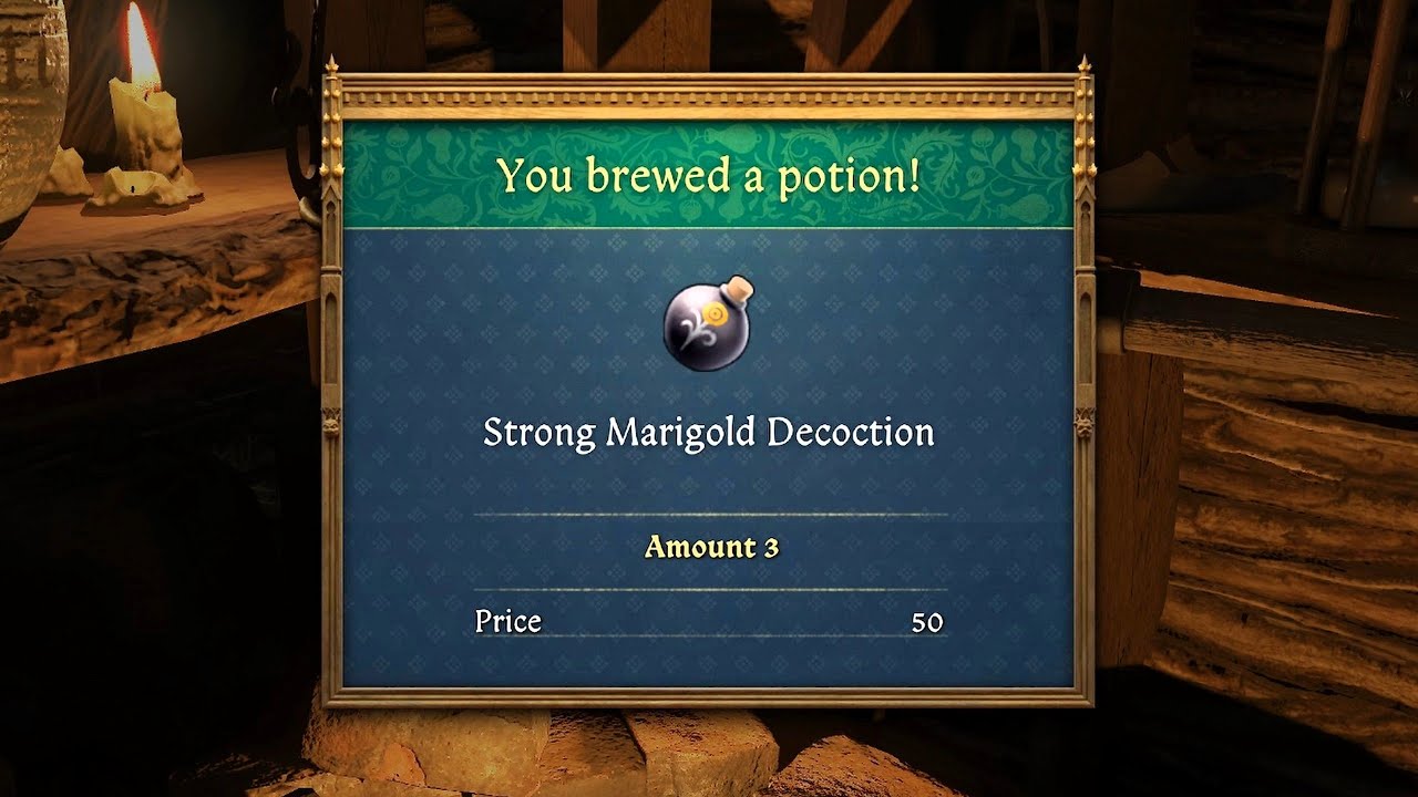How to brew Marigold Decoction in Kingdom Come Deliverance 2 - YouTube
