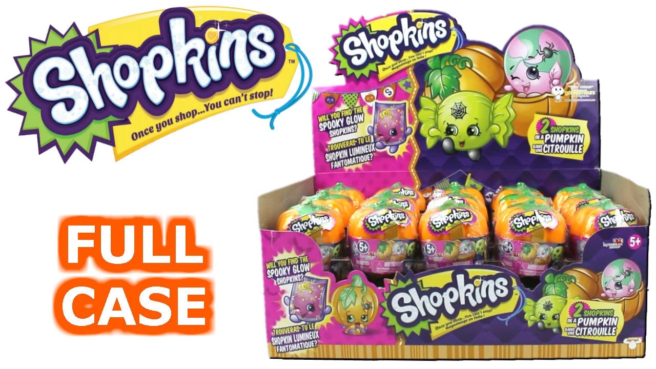 Shopkins Halloween Pumpkins Blind Box Full Case Unboxing Pumpkin ...