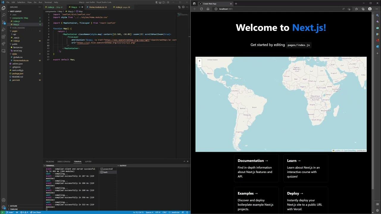 Next JS + Leaflet Map Tutorial - YouTube
