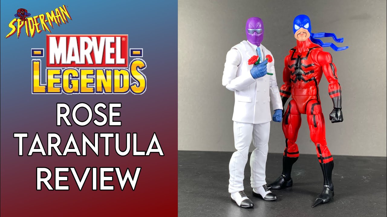 Marvel Legends Rose & Tarantula Action Figure Review | Retro Spider-Man ...