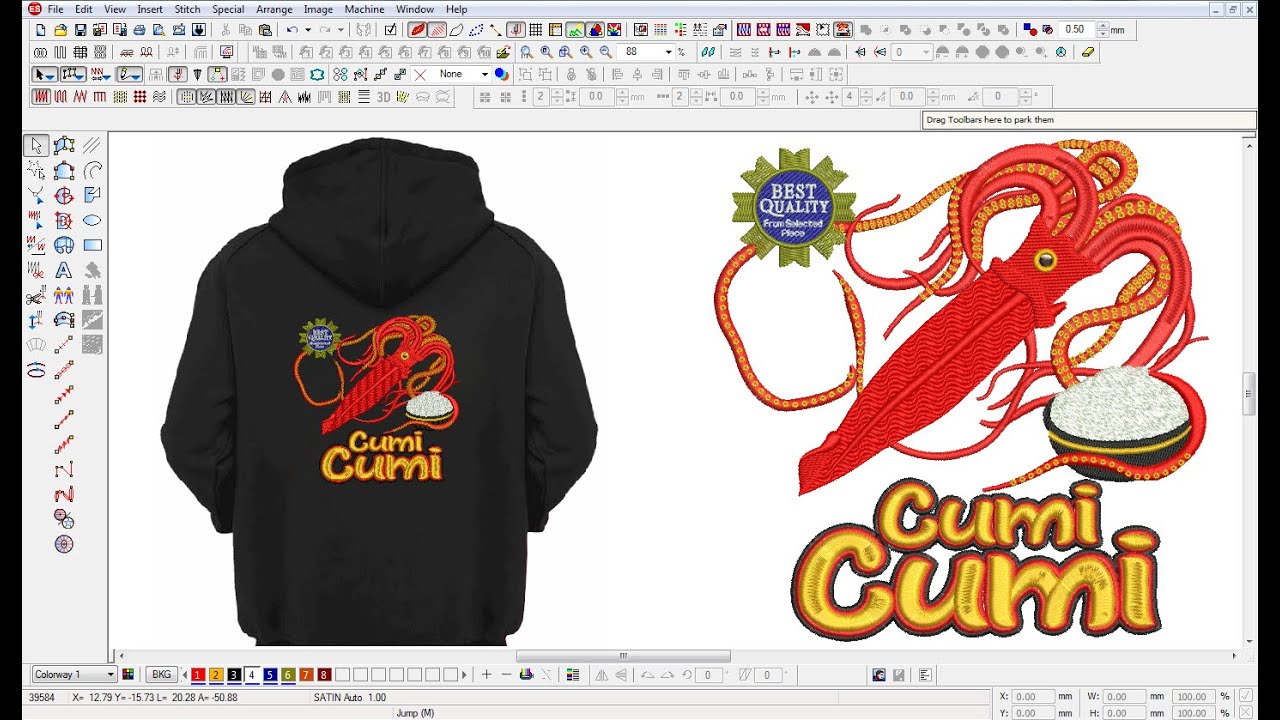 Design Logo CUMI CUMI di wilcom - YouTube
