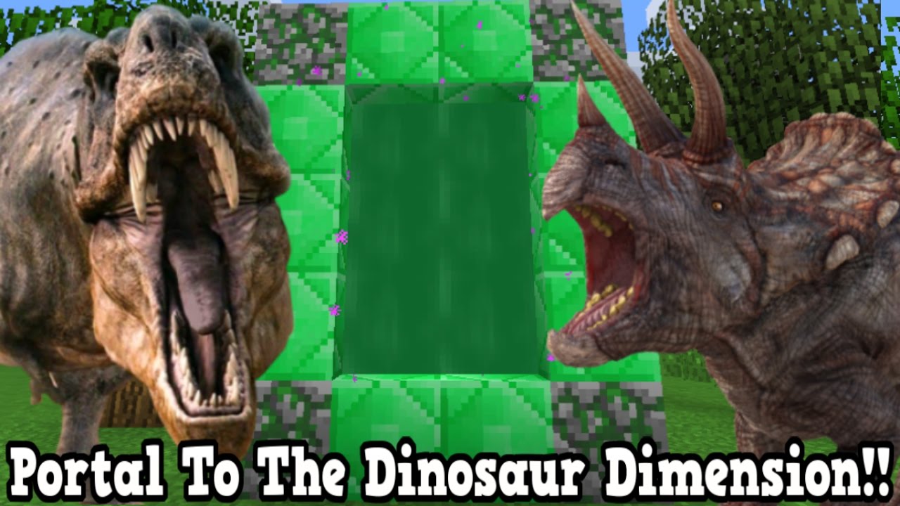 Minecraft How To Make A Portal To The Dinosaur Dimension - Dino ...