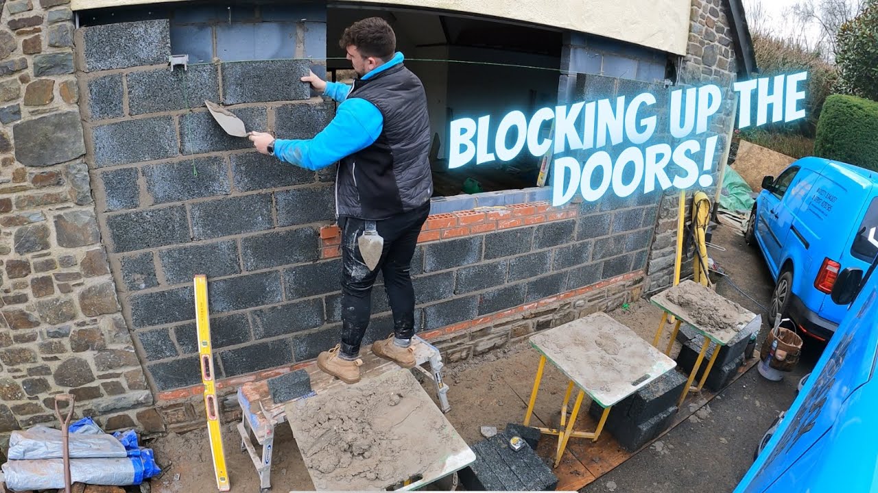 JGB EP:38 Blockwork finished + Patio Preparations - YouTube