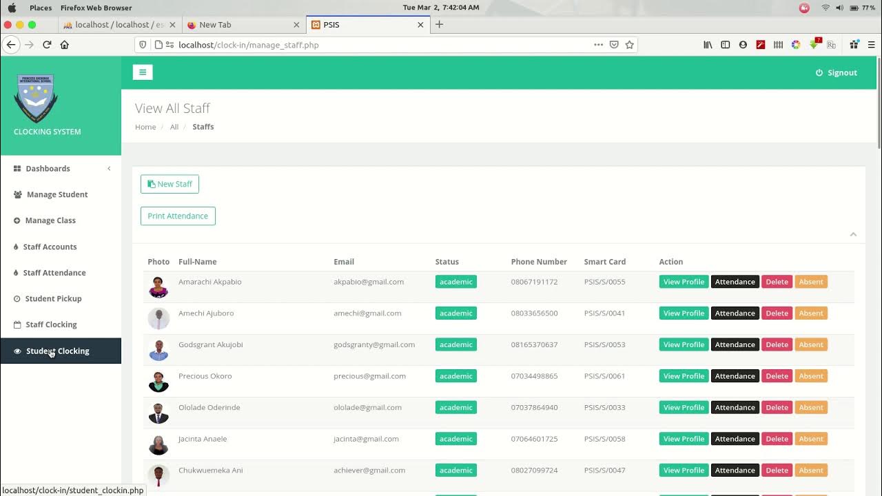 School Attendance System With SMS Notification - YouTube