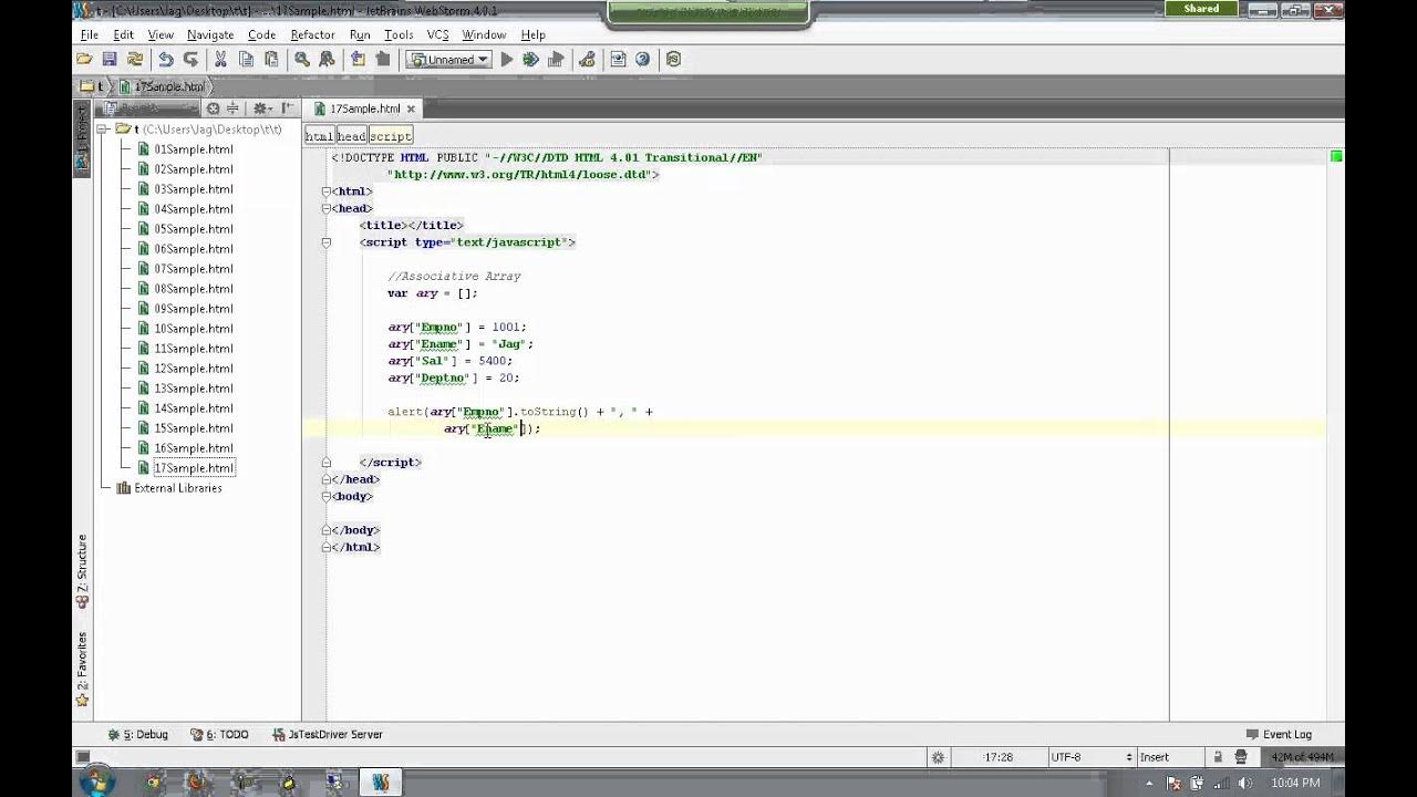 01-OOPS in JavaScript: Associative Arrays vs. Objects - YouTube