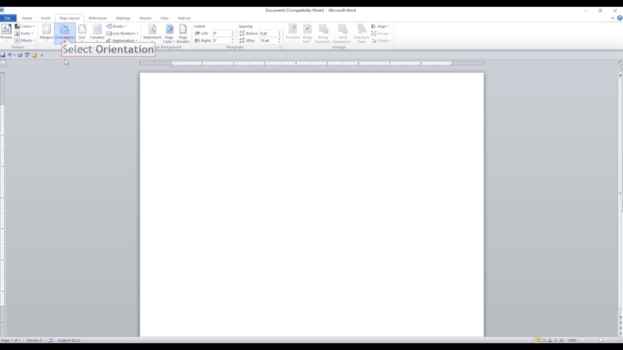 Microsoft Word Layout Tutorial - YouTube