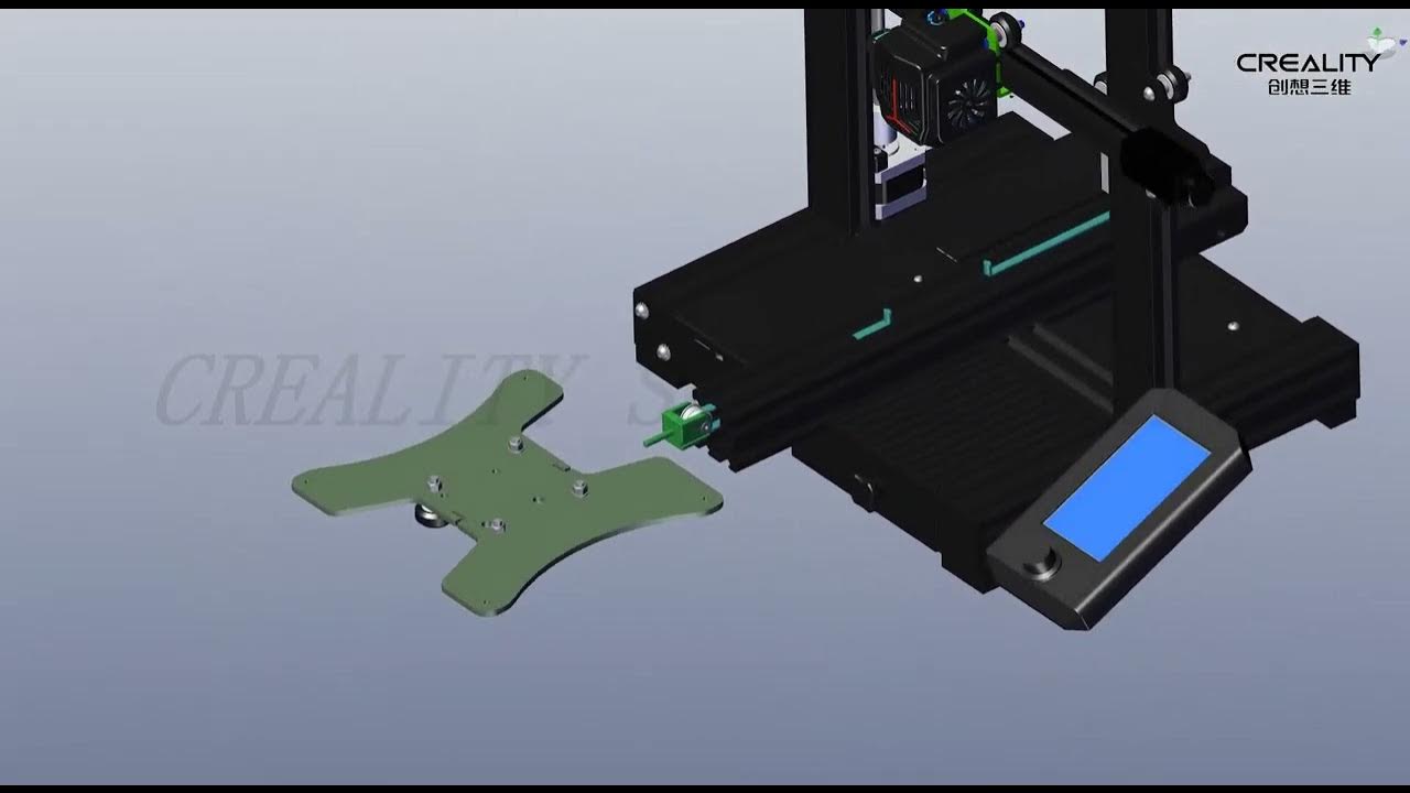 Service Tutorial Ender - 3 V2 Neo replace Y axis pulley - YouTube