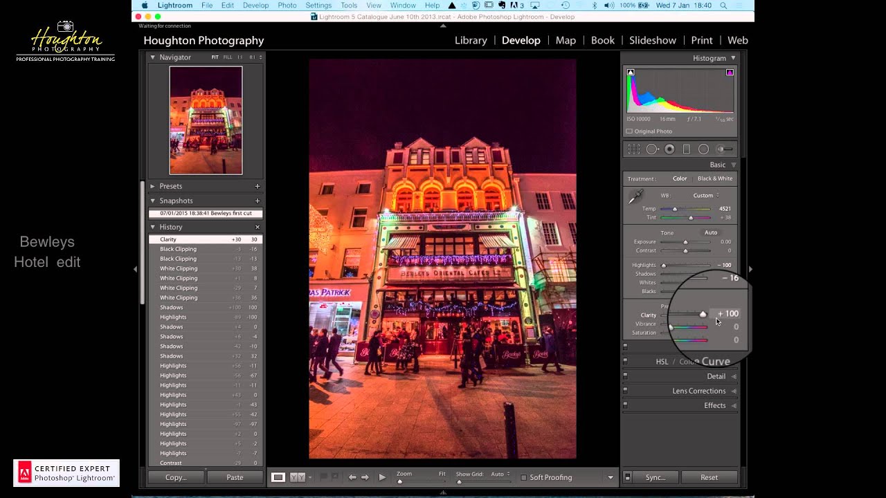 Lightroom 5 Develop module tutorial - Bewleys Coffee Shop, Dublin - YouTube