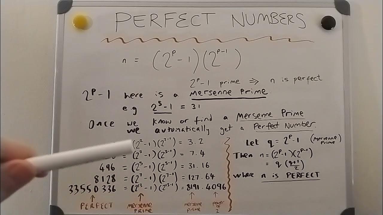 Mersenne Primes: A brief introduction and links to Perfect Numbers - YouTube