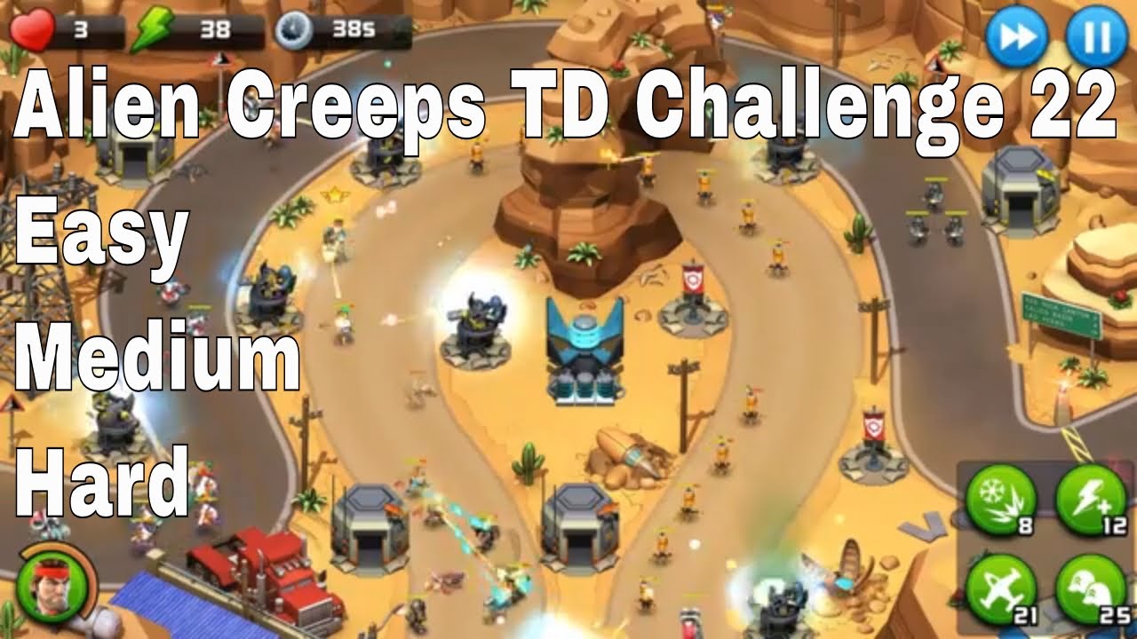 Alien Creeps TD Challenge 22 Without Any Extra Hero - YouTube